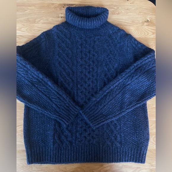 Alex Mill | Sweaters | Alex Mill Recycled Cableknit Rollneck Sweater ...